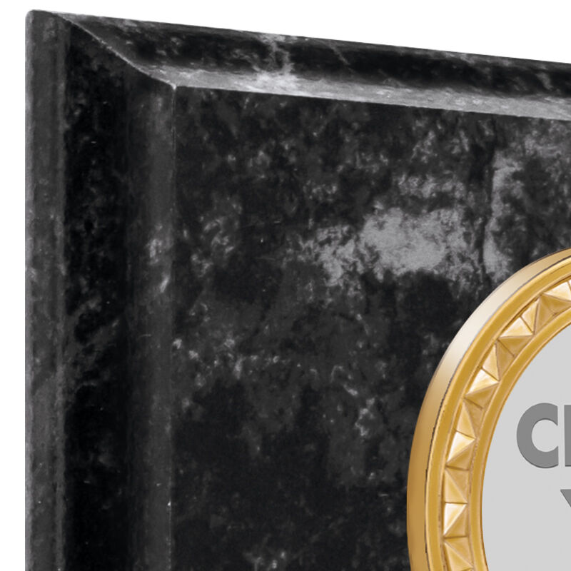 Black Marbleized Vertical Insert Bass Plaques - Trophies